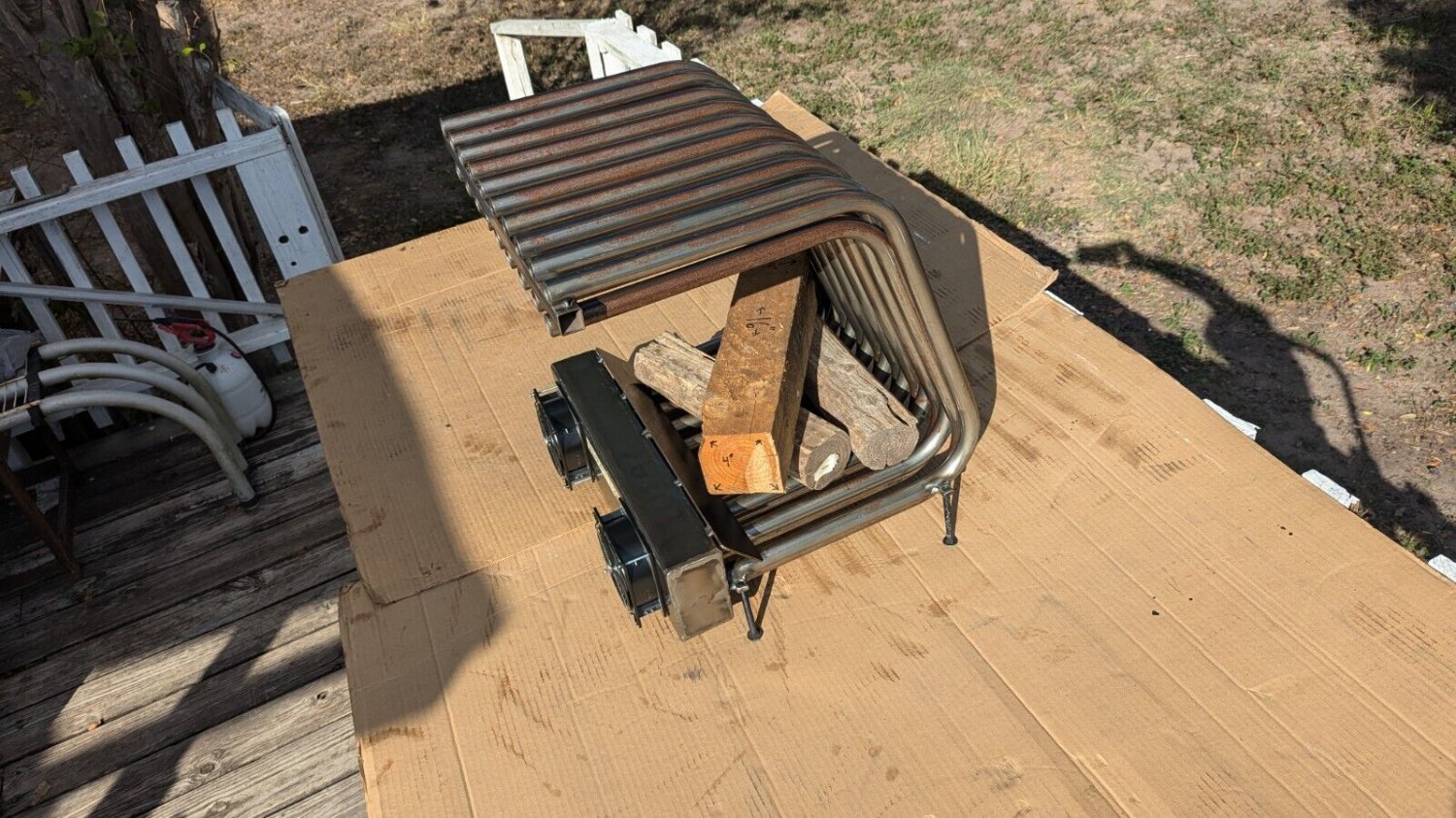 20DGR20TD +Vs Fireplace Grate Heater Exchanger Log Burner Hot Air Tube ...