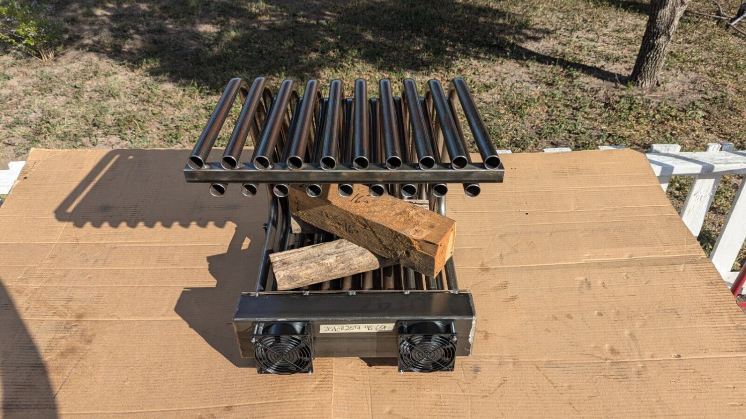 20DGR20TD +Vs Fireplace Grate Heater Exchanger Log Burner Hot Air Tube ...