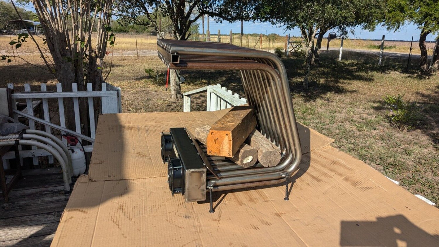 20DGR20TD +Vs Fireplace Grate Heater Exchanger Log Burner Hot Air Tube ...