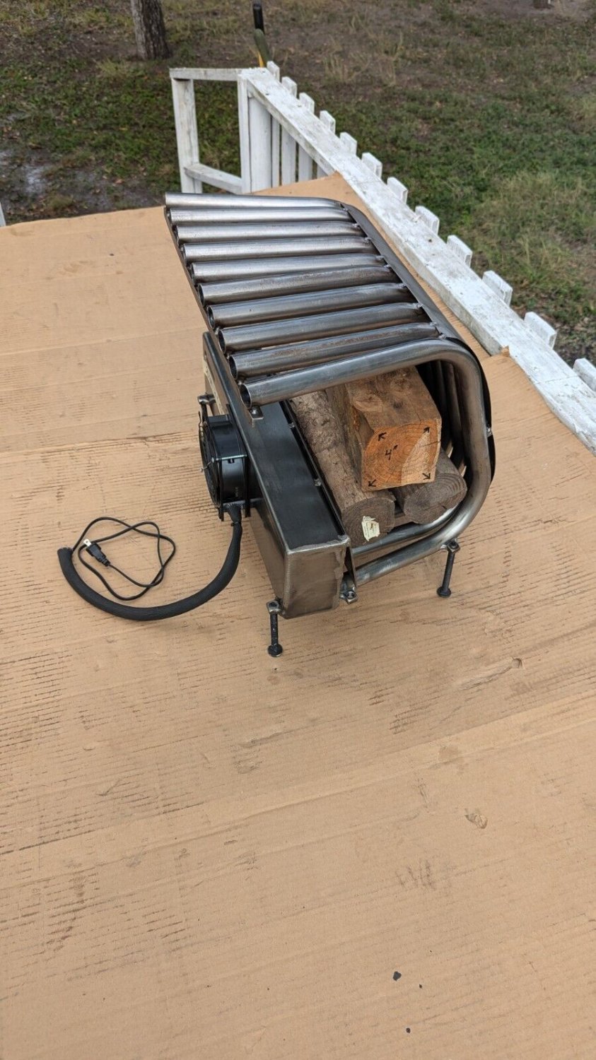 20TGR14TD +FF Fireplace Grate Heater Tube Log Rack Blower Heat ...