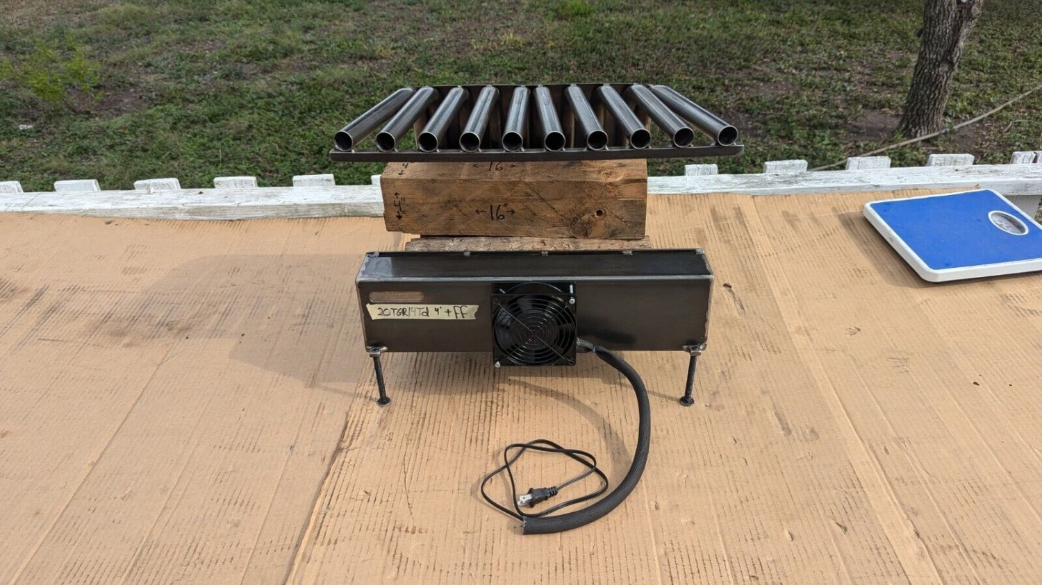 20TGR14TD +FF Fireplace Grate Heater Tube Log Rack Blower Heat ...