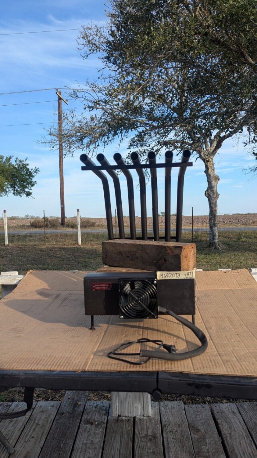 14GR20TD+HTP Fireplace Grate Tube Blower Heat Exchanger Hot Air Blower ...