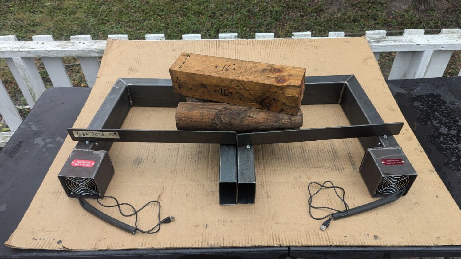 20DC20TDx2 Fireplace Grate Heater USB Tube Blower Heat Exchanger Less ...