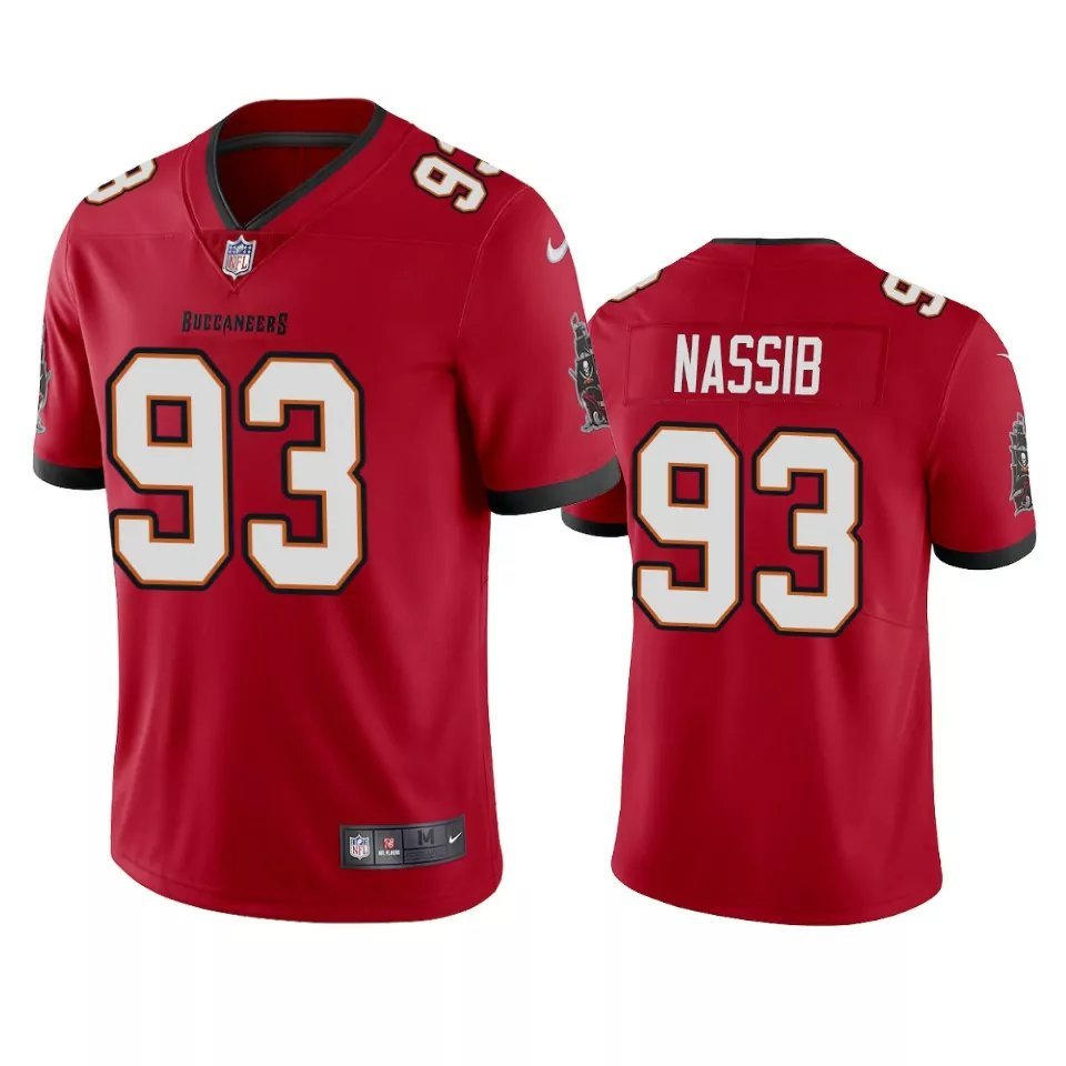 Men & Youth #93 Carl Nassib Tampa Bay Buccaneers Color Rush Limited Red ...