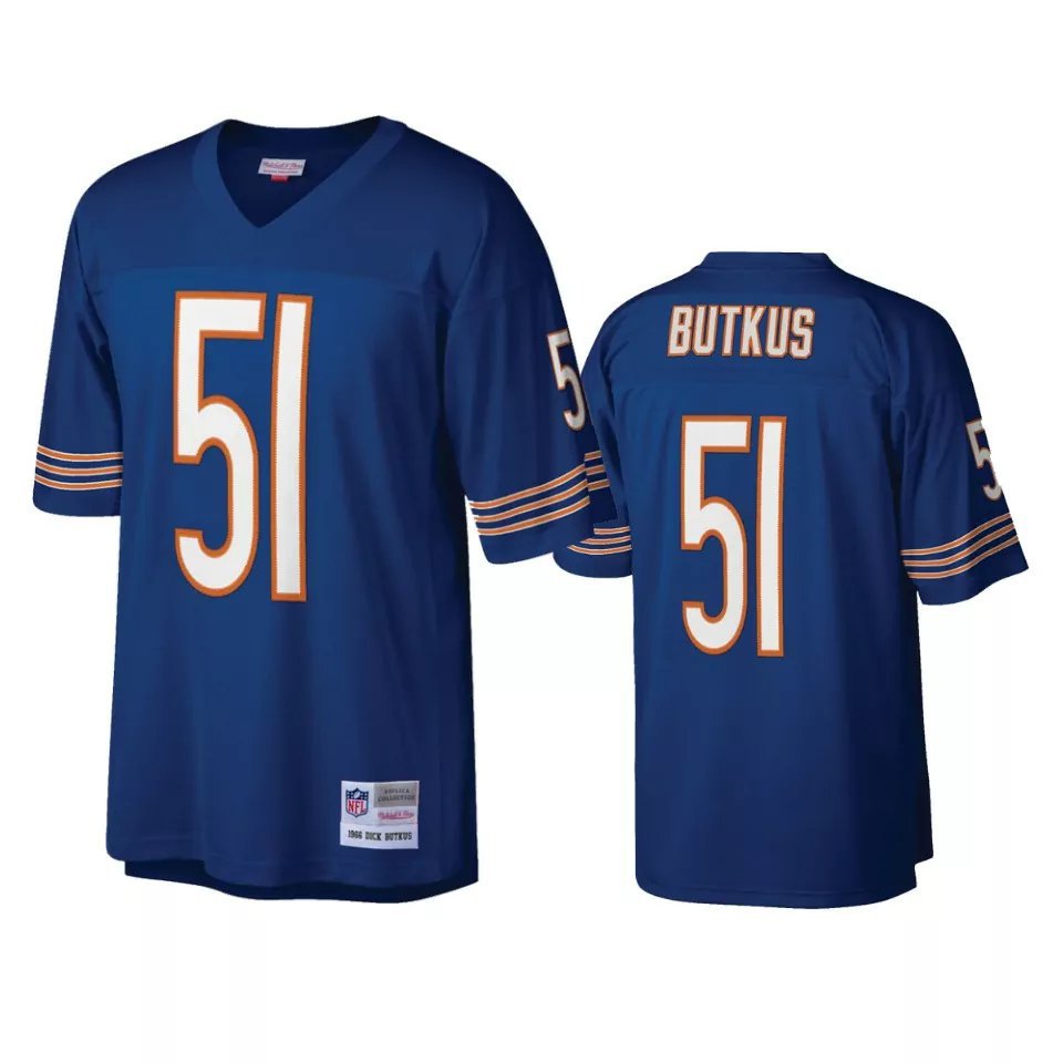 Men's #51 Dick Butkus Chicago Navy Legacy Jersey