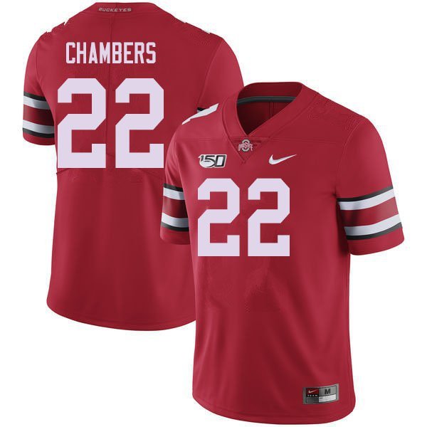 Ohio State Buckeyes Steele Chambers 150th Anniversary Jersey Red