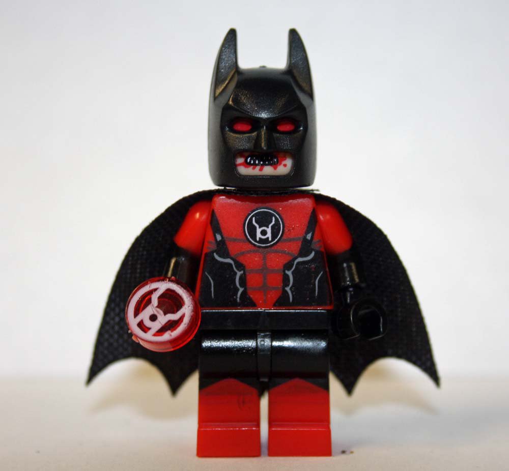 1 Batman Red Lantern Superhero Minifigure Block Toys