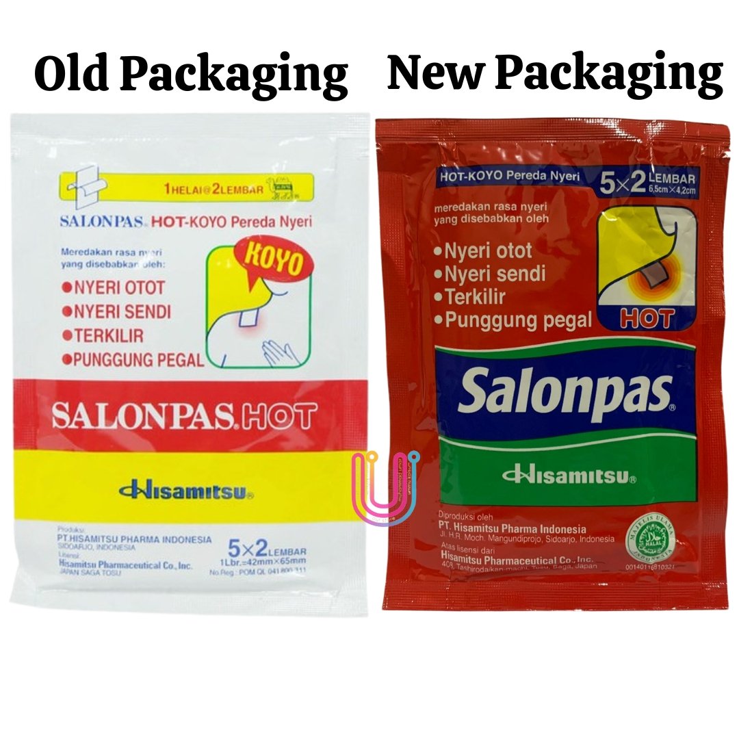 Original 2 Box Salonpas Hot 200 Patch Relieve Muscle Pain, Joint Pain ...