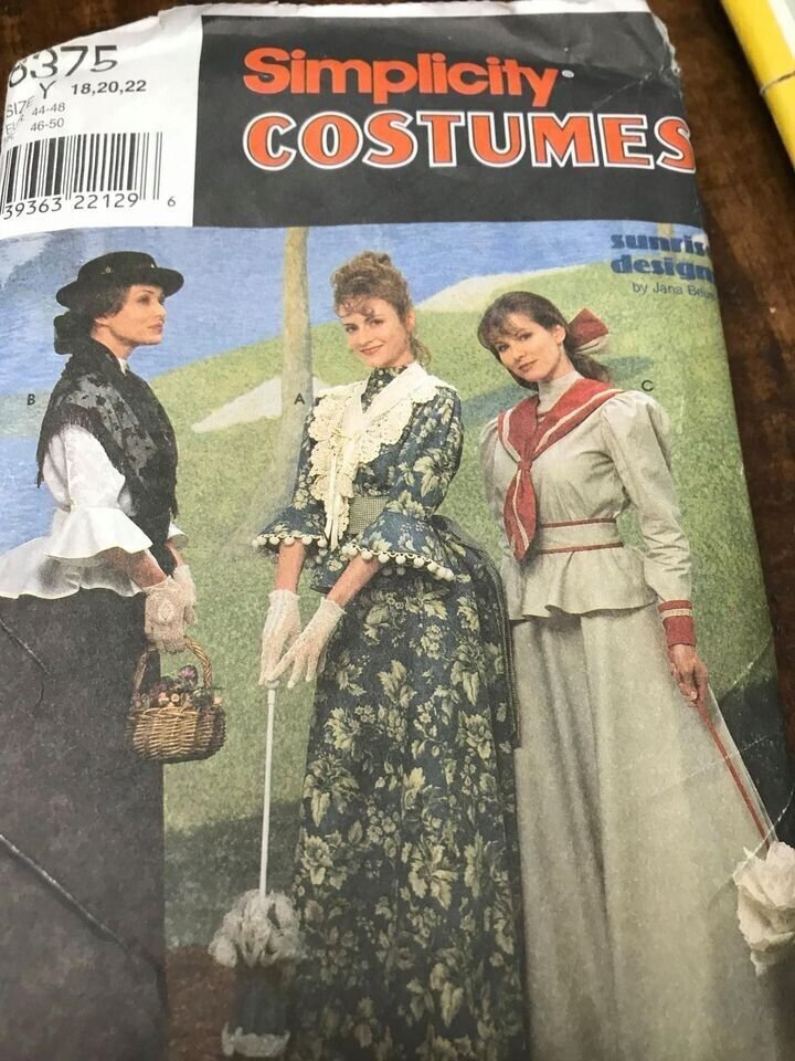 18 cut Victorian Edwardian Titanic Mary Poppins Sewing pattern ...