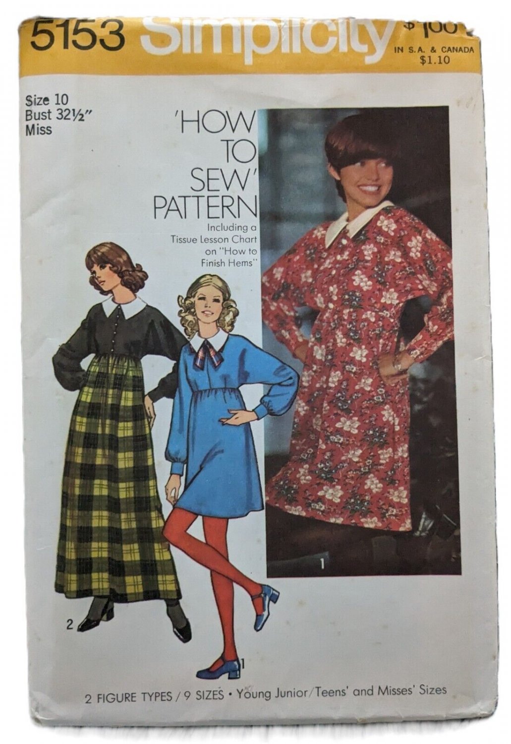 sz 10 uncut vintage sewing pattern; rare; hard to find Simplicity 5153 ...