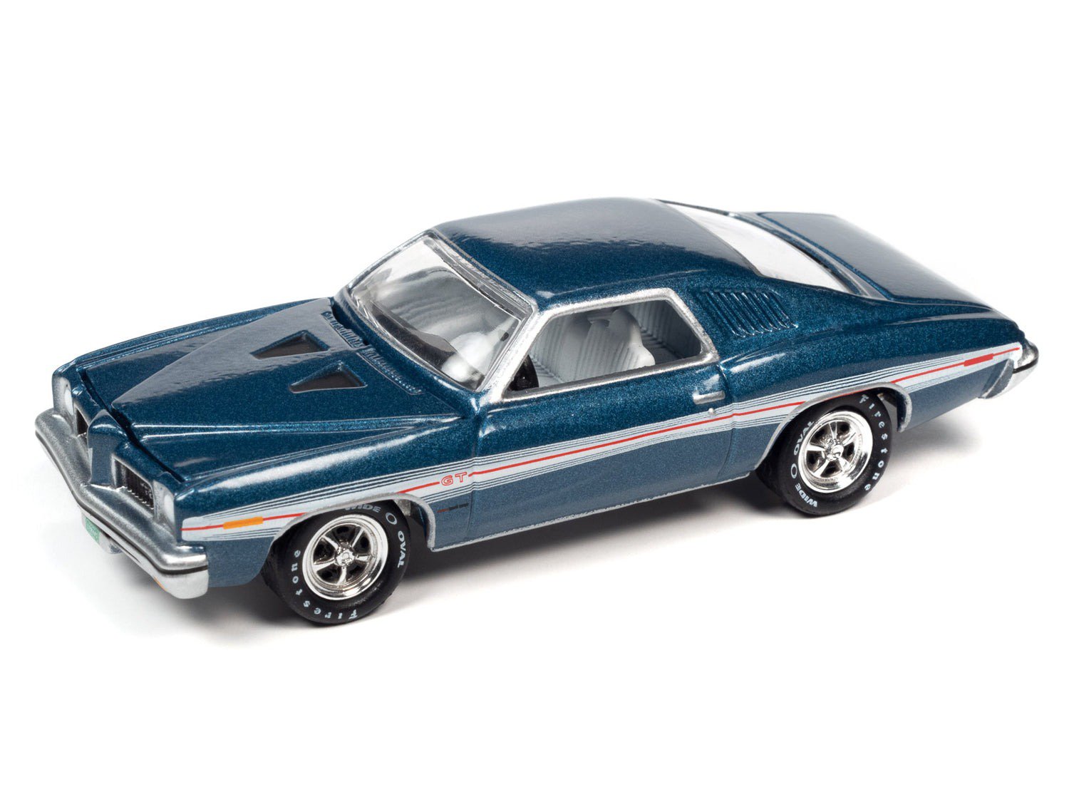 1973 Pontiac Lemans GT (Porcelain Blue Poly) 1:64 Diecast