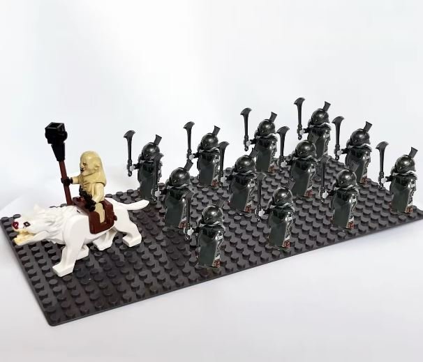 Elf Guards VS Orcs Half Beast Human Army Azog Solider Minifig XP429 no ...