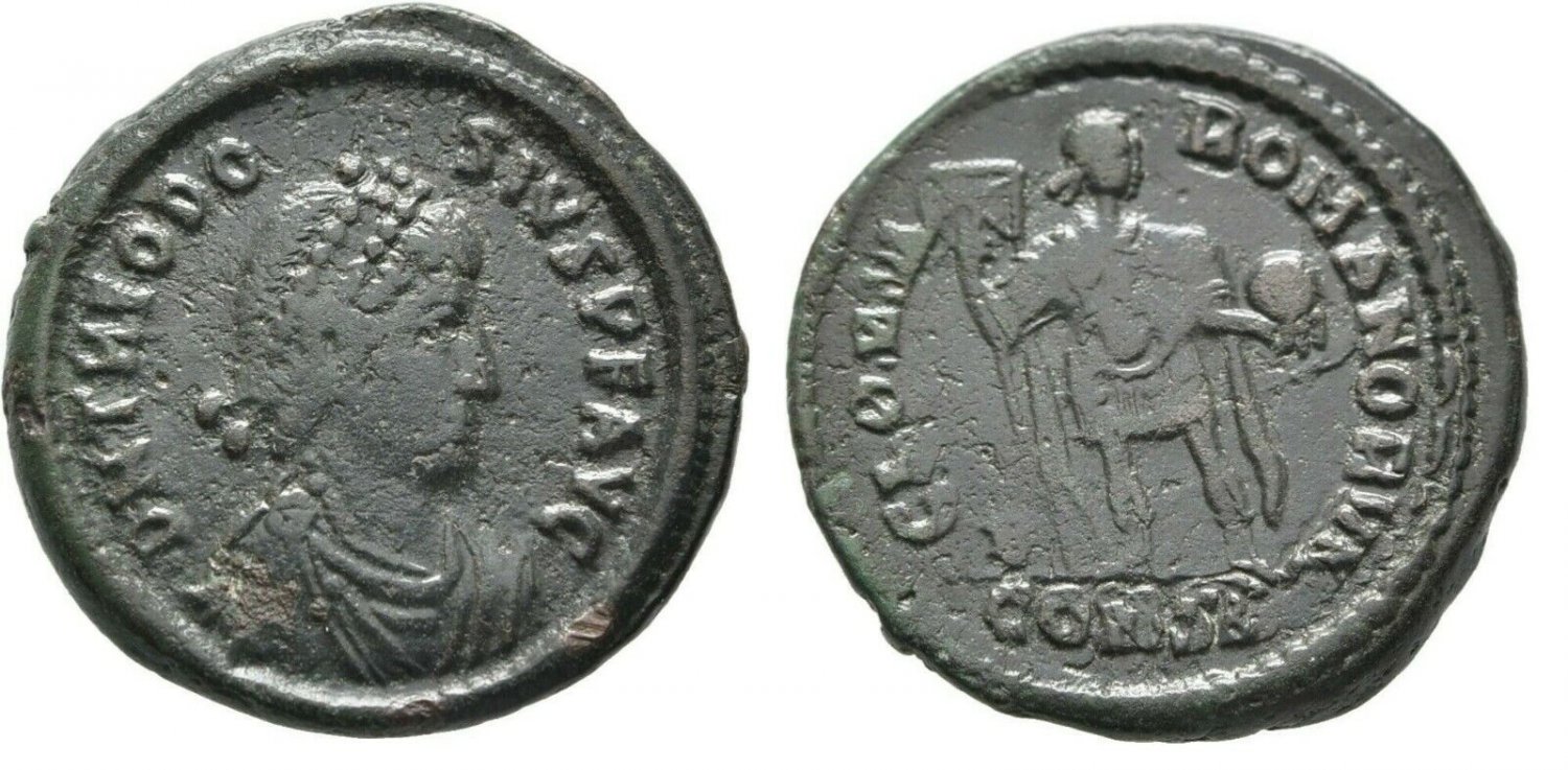 Ancient Rome 379- 395 AD Theodosius I Maiorina AE Constantinople ...