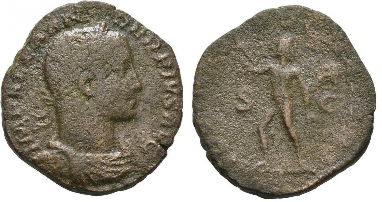 Ancient Rome Severus Alexander AD 222-235 Large AE sestertius SOL #3