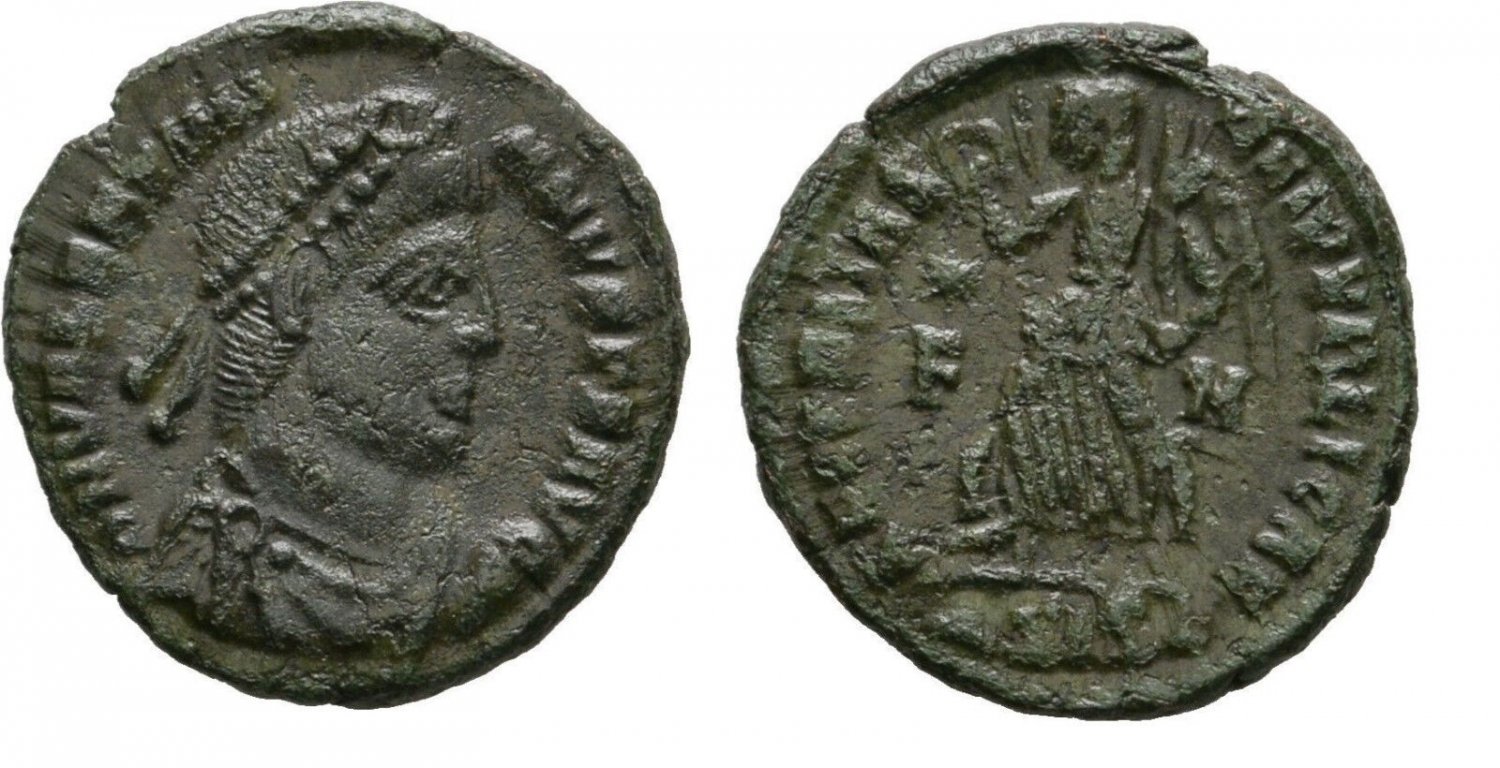 Ancient Rome VALENTINIAN I,364-375 AD ΔSISC Siskia FM Victoria