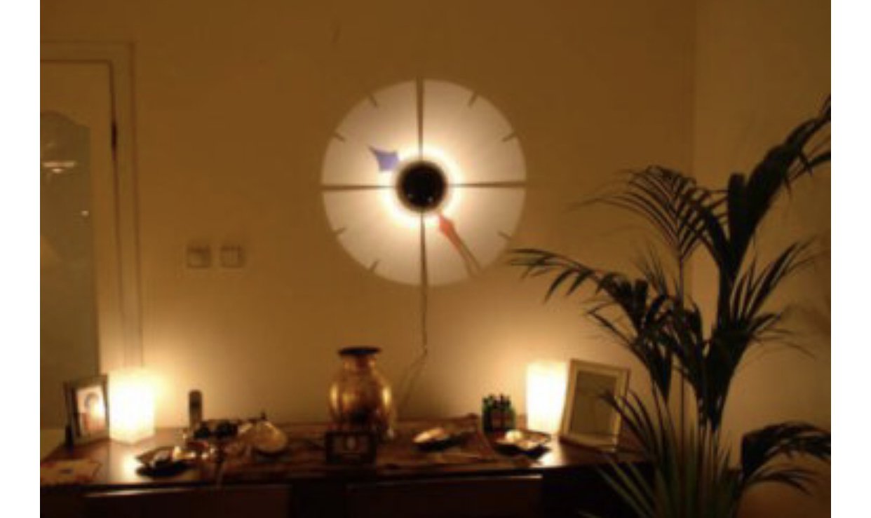 Wall clock, wall mounted clock, light clock