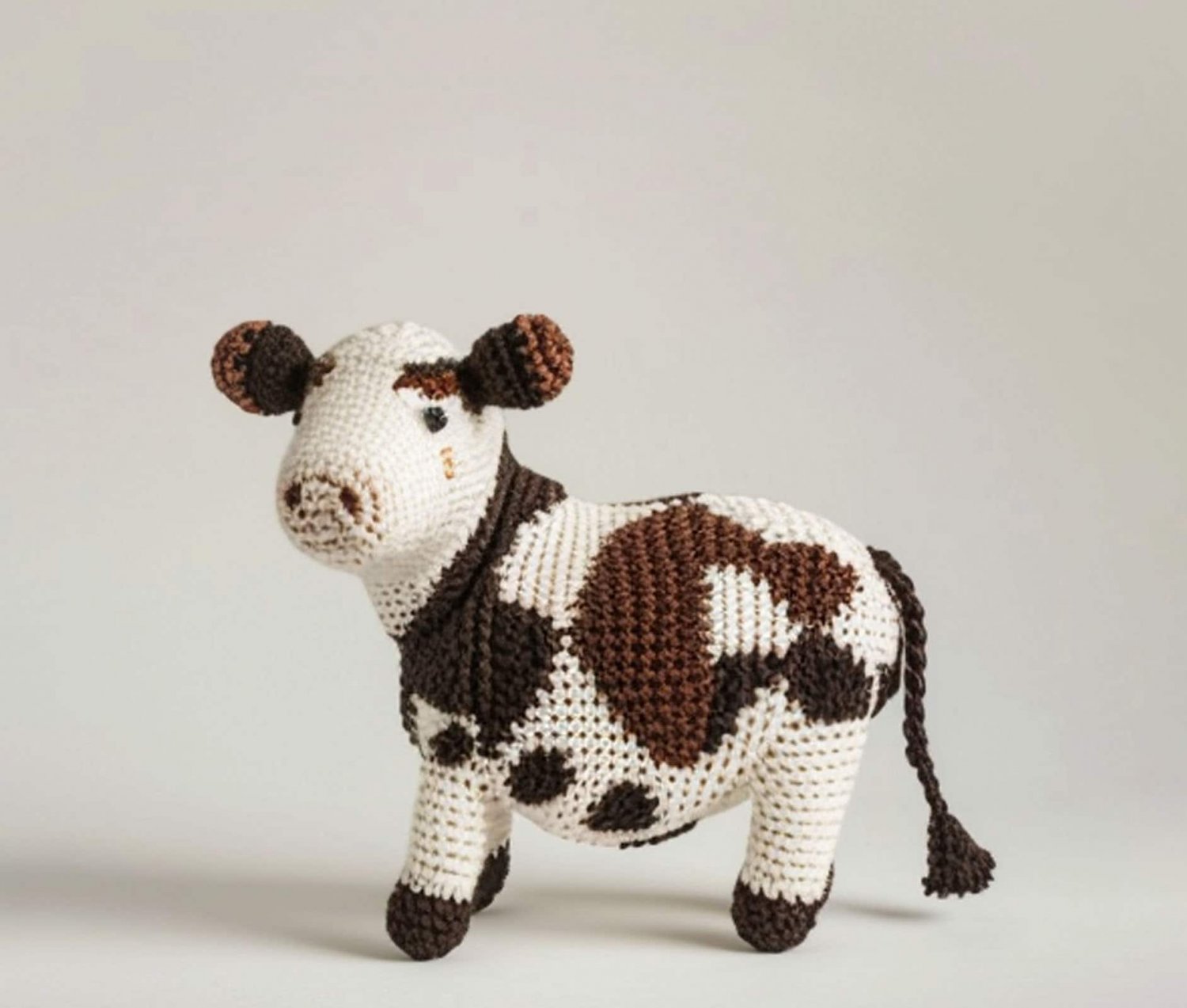 Luxera - Adorable Crochet Cow Plush - Handmade Amigurumi Animal Toy