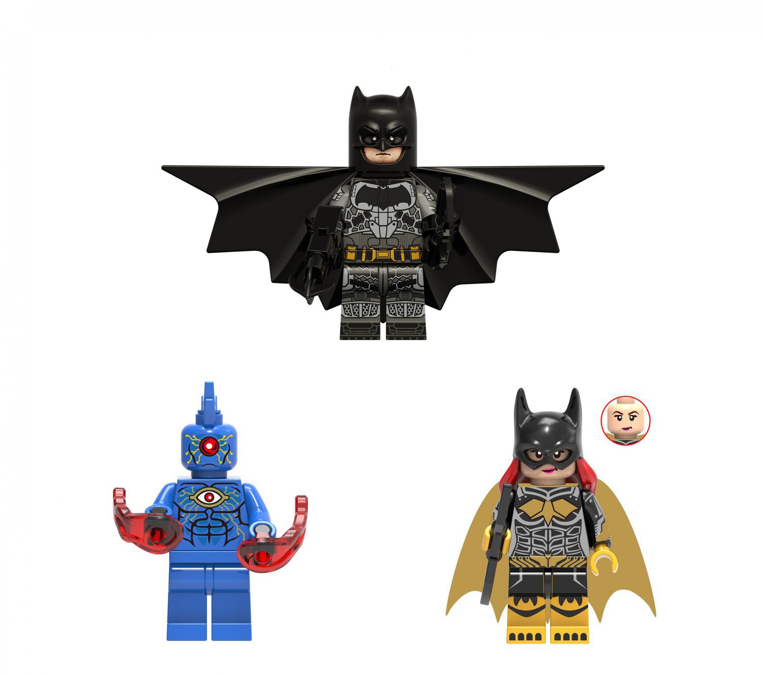 Brother Eye Batman Batgirl Superhero Movie Set Minifigures Block Toys