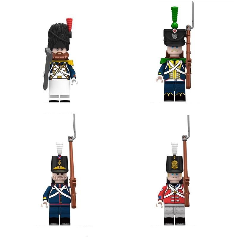 French Sappers Hessian Light Infantry Napoleonic Wars Set Minifigures Toys