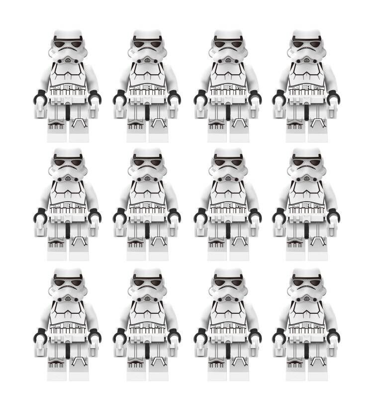 12pcs New Imperial Stormtrooper Star Wars TV Set Minifigures Block Toys