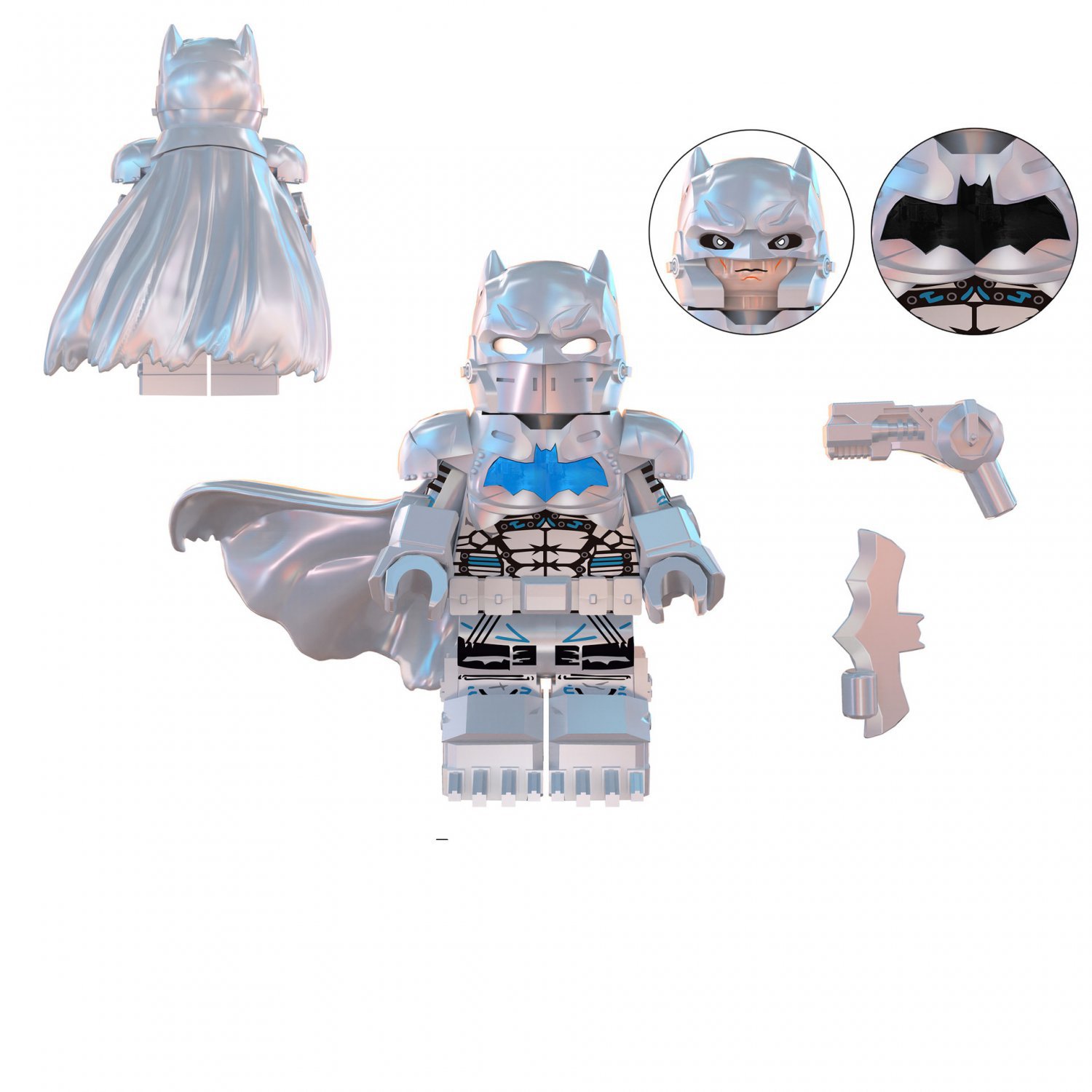 Silver Heat Energy Batman Batman Minifigures Block Toys