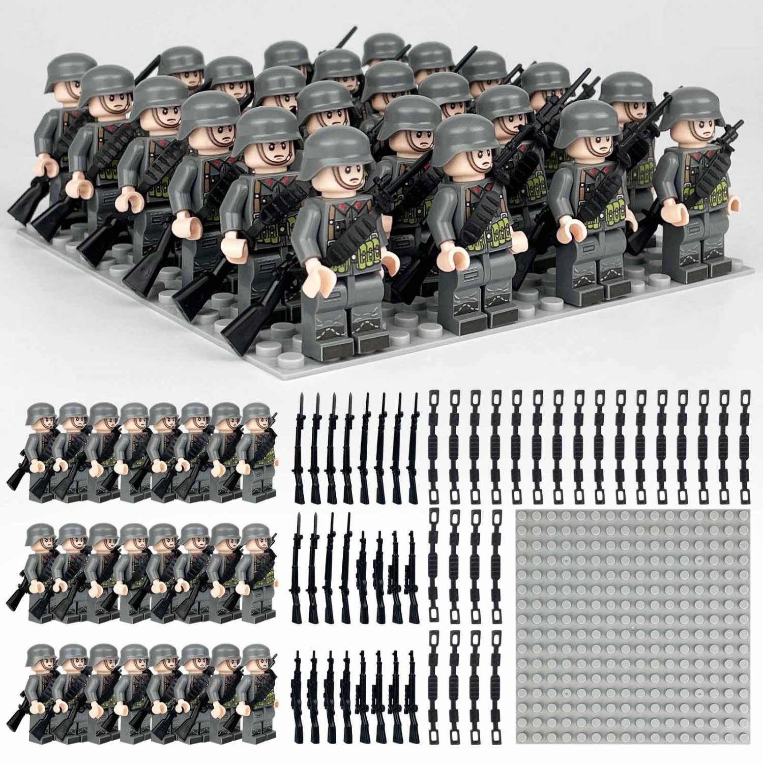 WW2 Germany Special Force Military Sets Minifigures Block Toys
