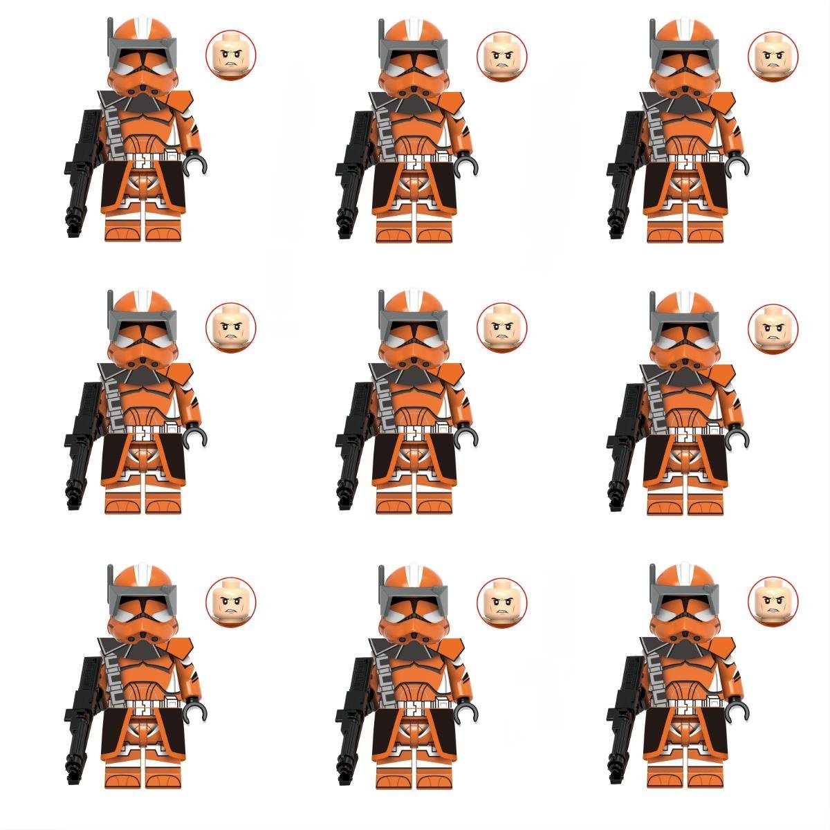212th Captain Invert clone trooper armor Set Minifigures Block Toys