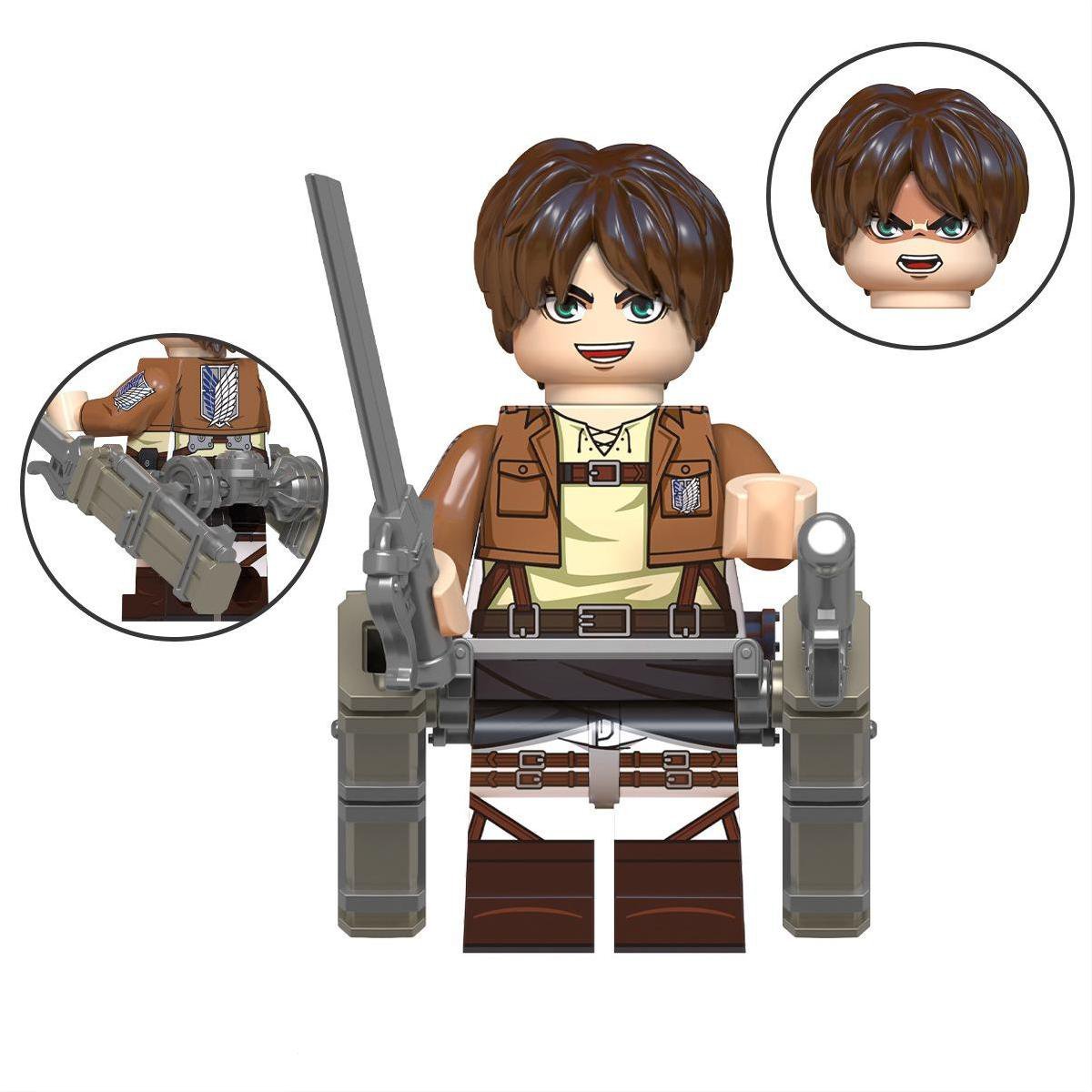 Eren Jaeger Attack On Titan Custom Minifigures Block Toys