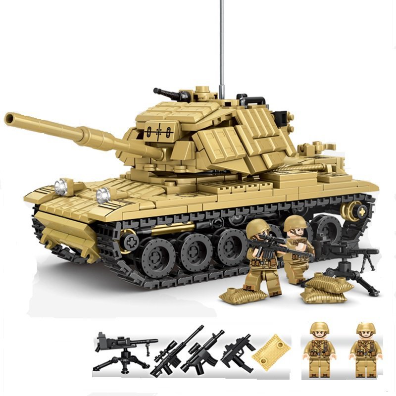 M60 Main Battle Tank Patton Tank Tank Sets Minifigures Block Toys