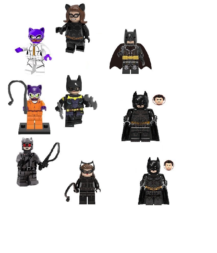 9pcs Batman Catwoman Batman movie Set Minifigures Block Toys