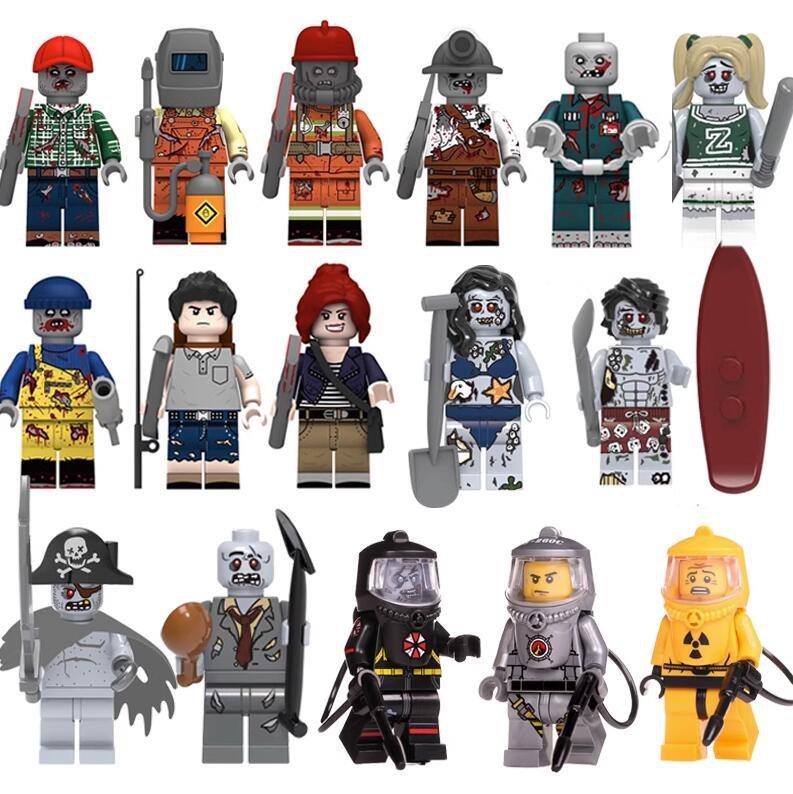 16 Best The Walking Dead Zombie TV Sets Minifigures Block Toys