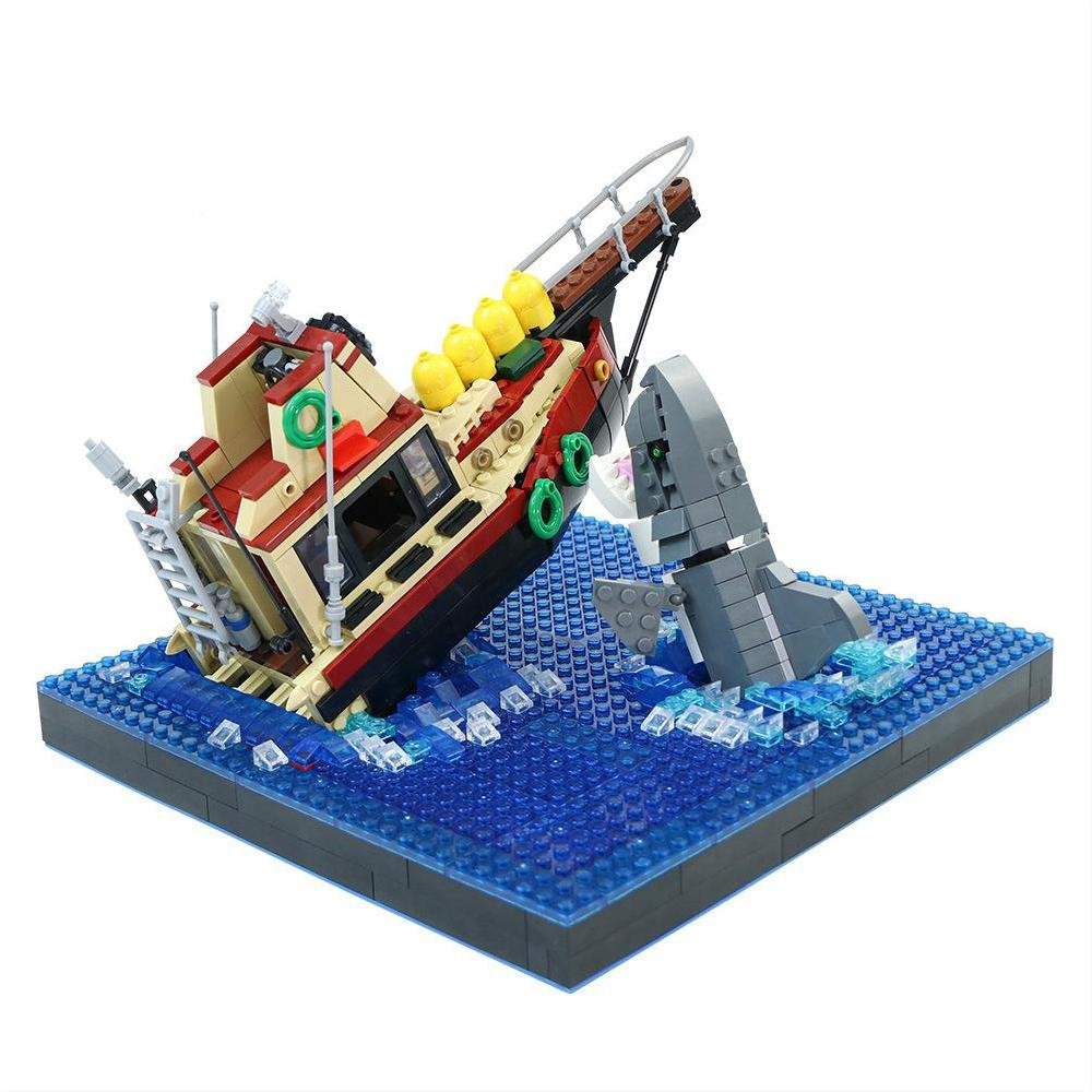 Jaws Carcharodon carcharias Movie Set Minifigures Block Toys