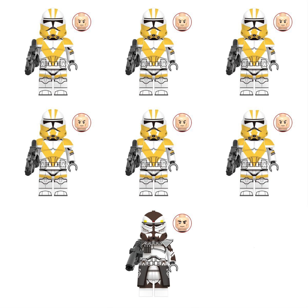 13th Battalion Commander Wolffe Star Wars Set Minifigures Block Toys