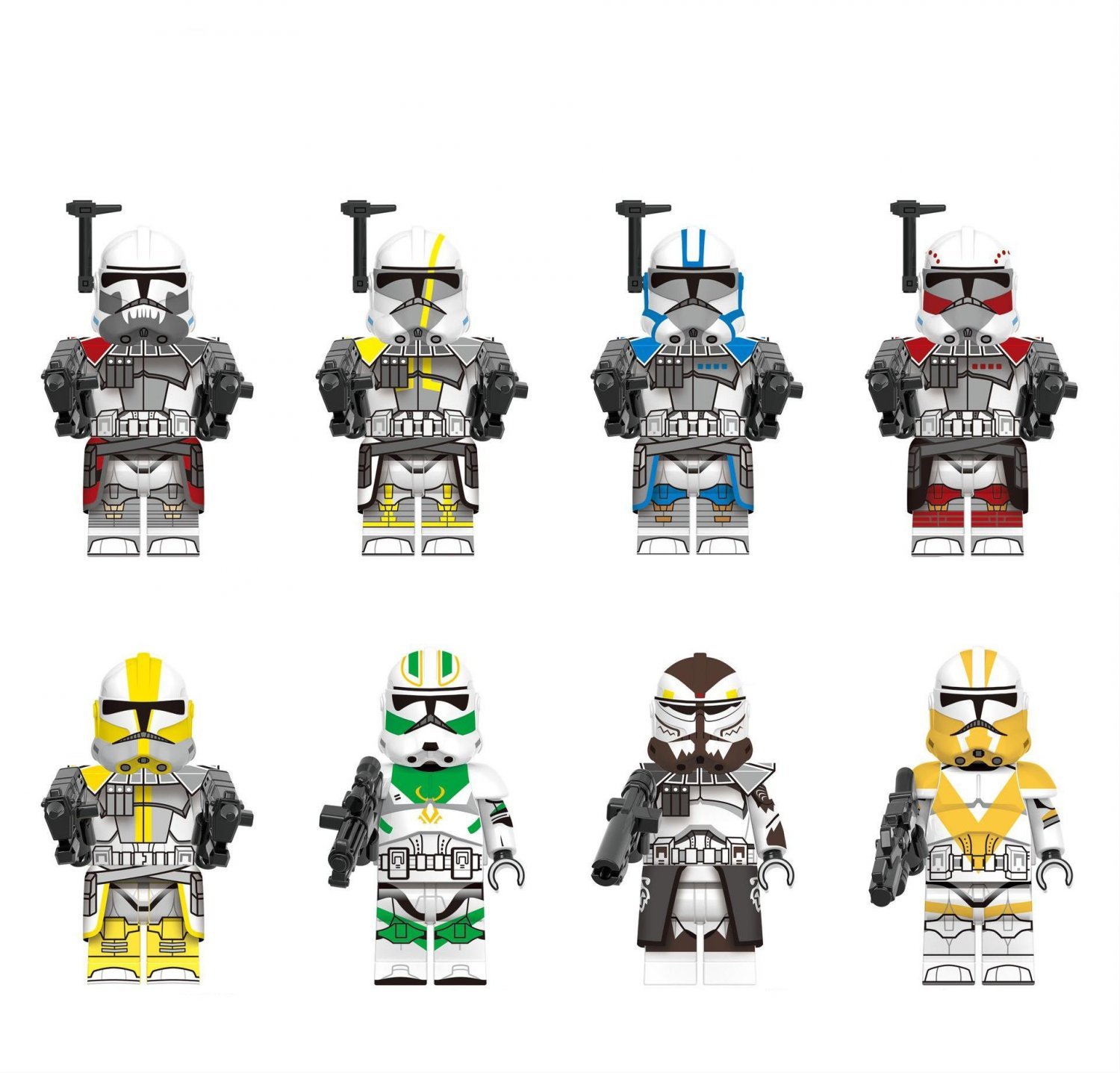 Commander Wolffe 13th Battalion 327th ARC Trooper Star Wars Set ...