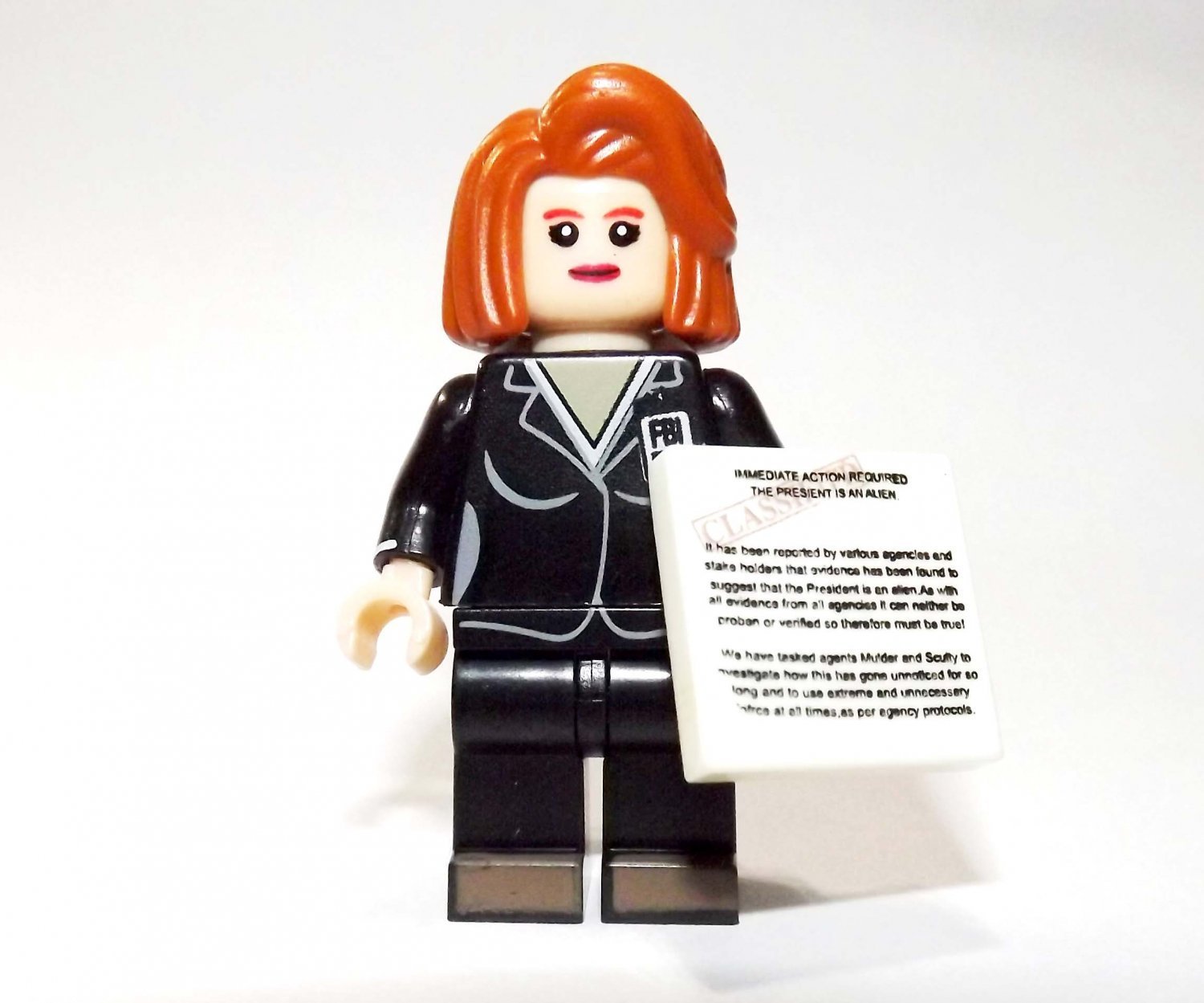 Agent Scully X-Files Minifigure Block Toys