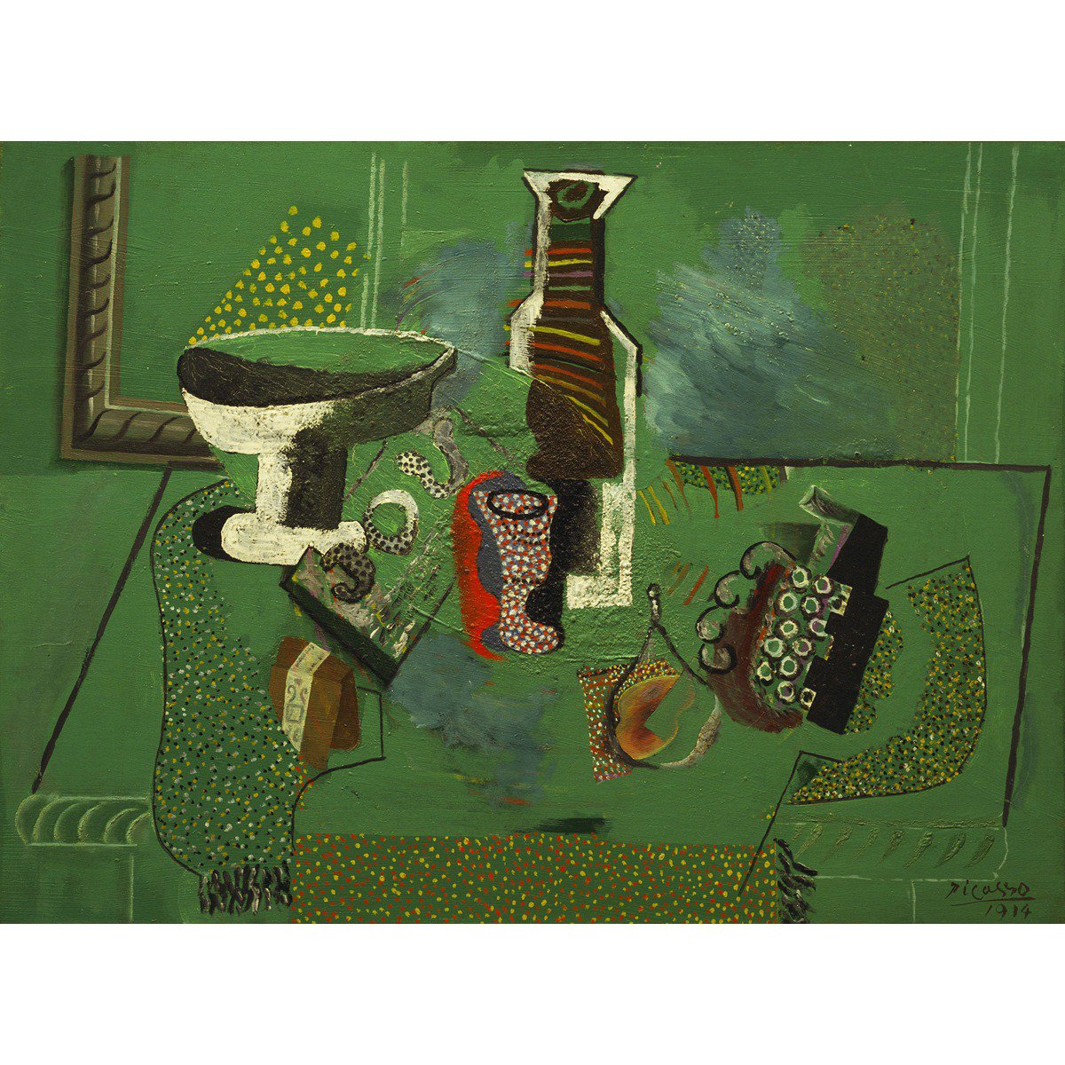 Pablo Picasso - Green Still Life - 30x40 Inch Rolled Poster Wall Art Print