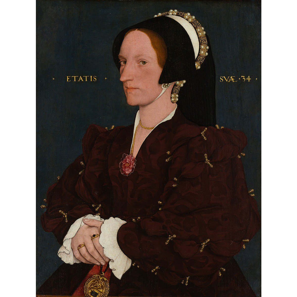 Portrait of Margaret Wyatt, Lady Lee. 1540 - 40x50 Inch Rolled Poster ...