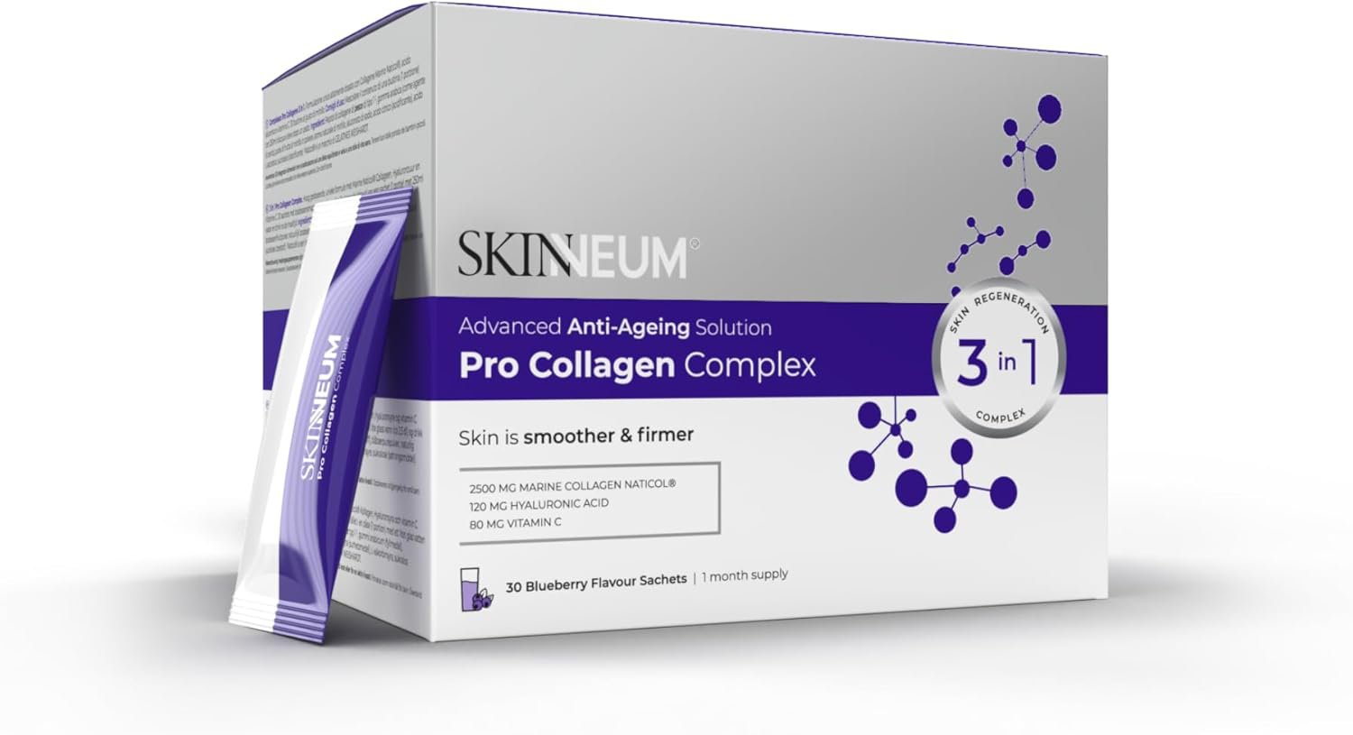 SKINNEUM Pro Collagen Complex (30 Sachets) High Dose Anti-Ageing Agent