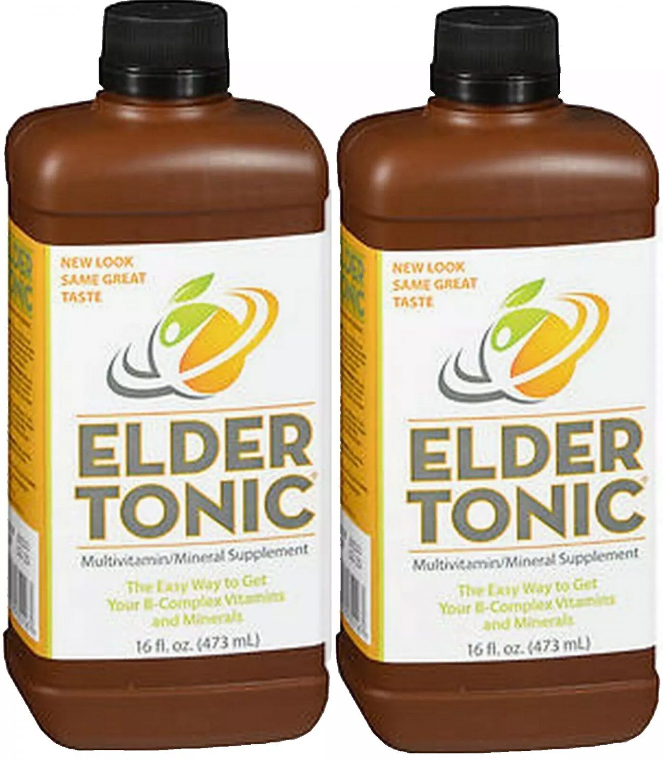Elder Tonic Multivitamin Mineral Supplement Liquid 16oz ( 2 Bottles ...