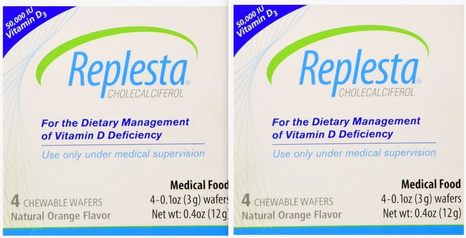 Replesta Wafer 4ct Vitamin D HIGH DOSE 50K IU ( 2 pack ) __