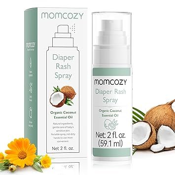 Momcozy Baby Diaper Rash Cream Spray, Single Hand Diaper Spray