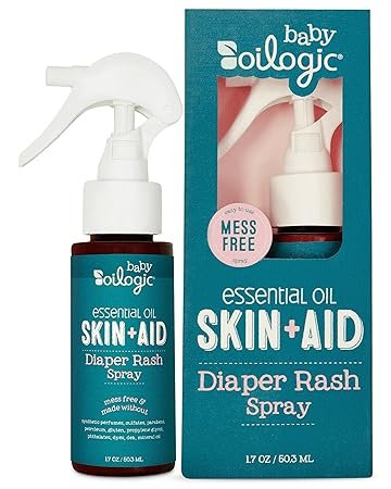 Oilogic Diaper Rash Spray for Baby, 1.7oz - Gentle Baby Skin Care Product