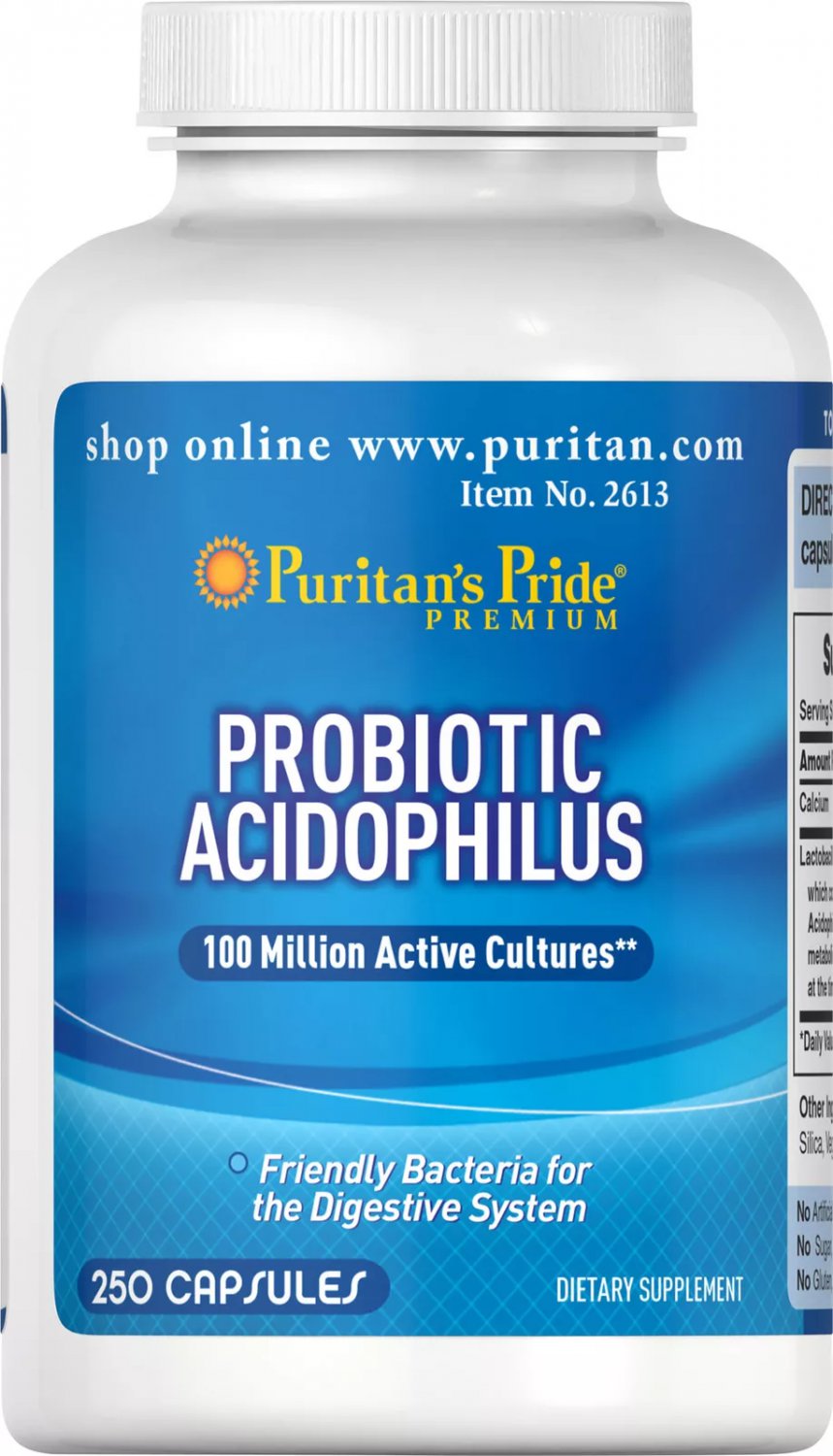 Puritan's Pride Probiotic Acidophilus - 250 Capsules
