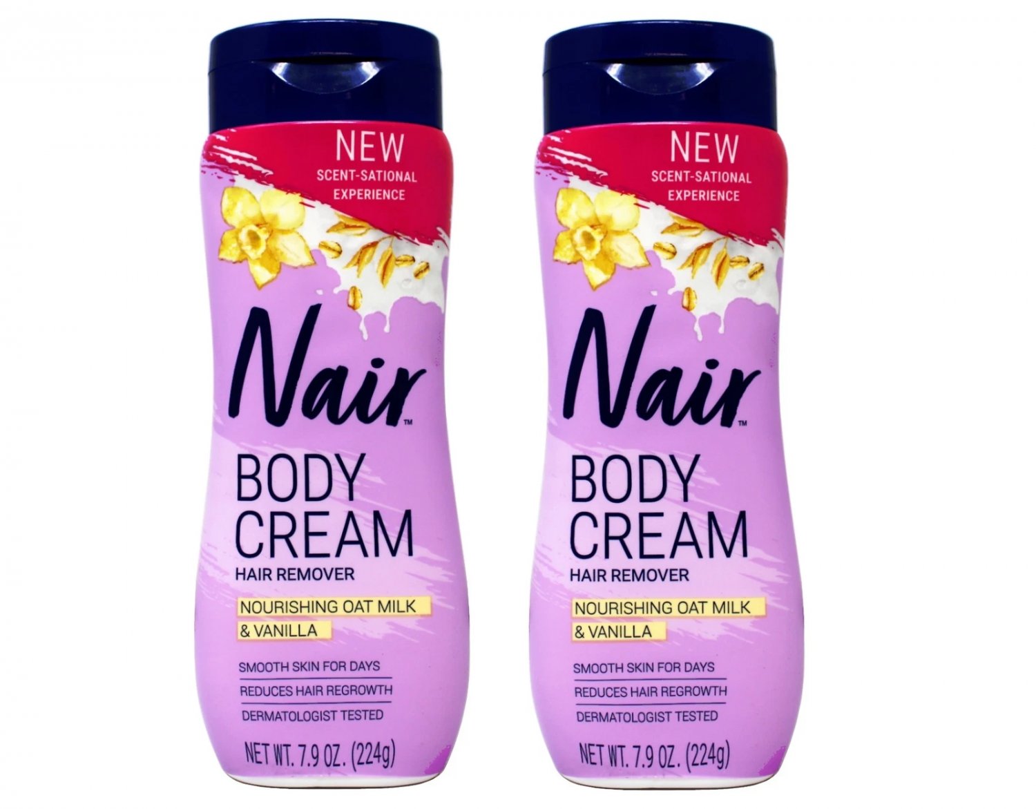 Nair Body Cream Hair Remover with Nourishing Oat Milk and Vanilla, 7.9 ...