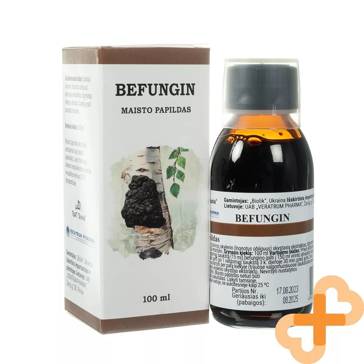BEFUNGIN Digestive System Support Supplement 100ml Drink with Chaga