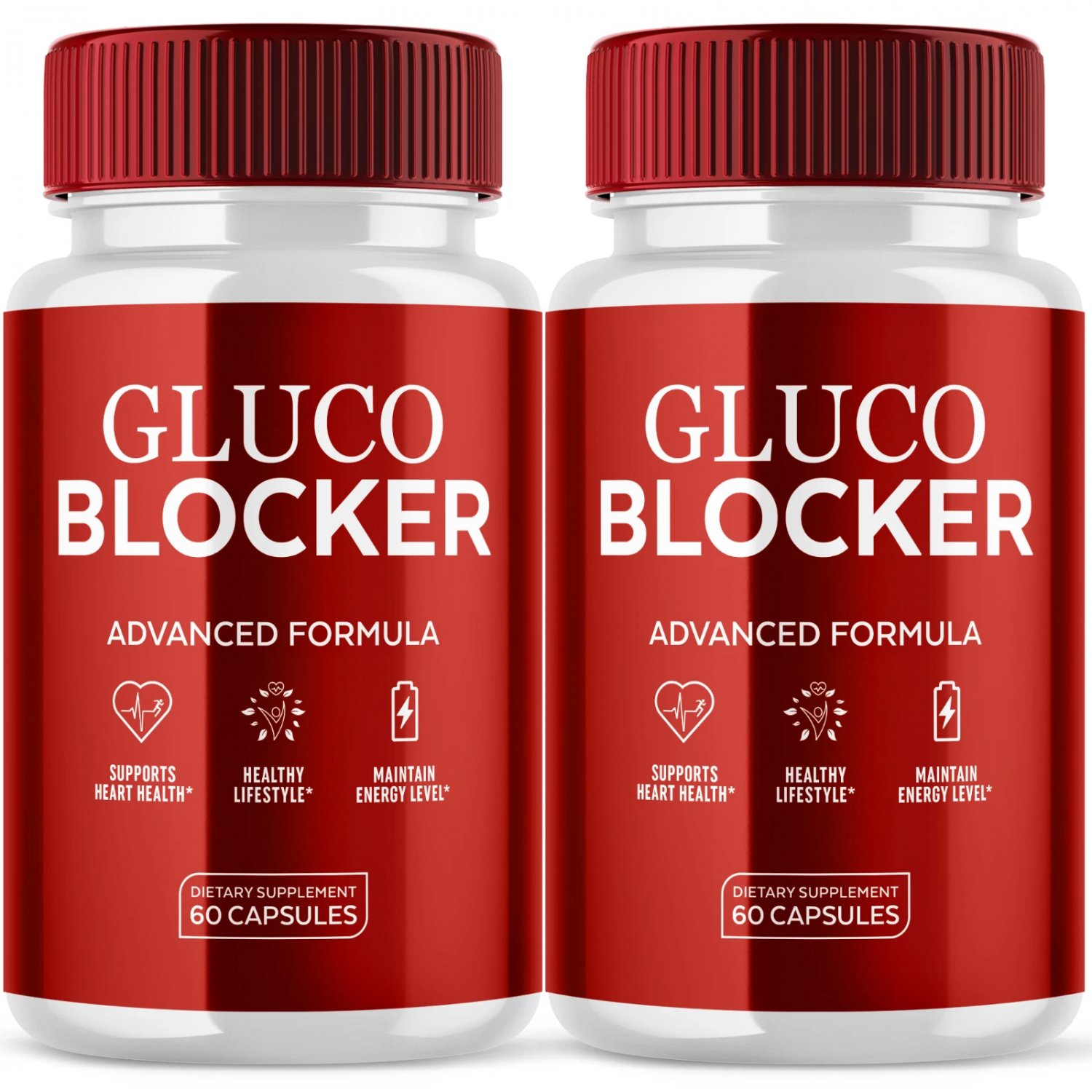 Gluco Blocker Blood Sugar Support Formula Advanced Glycogen Support 120 ...