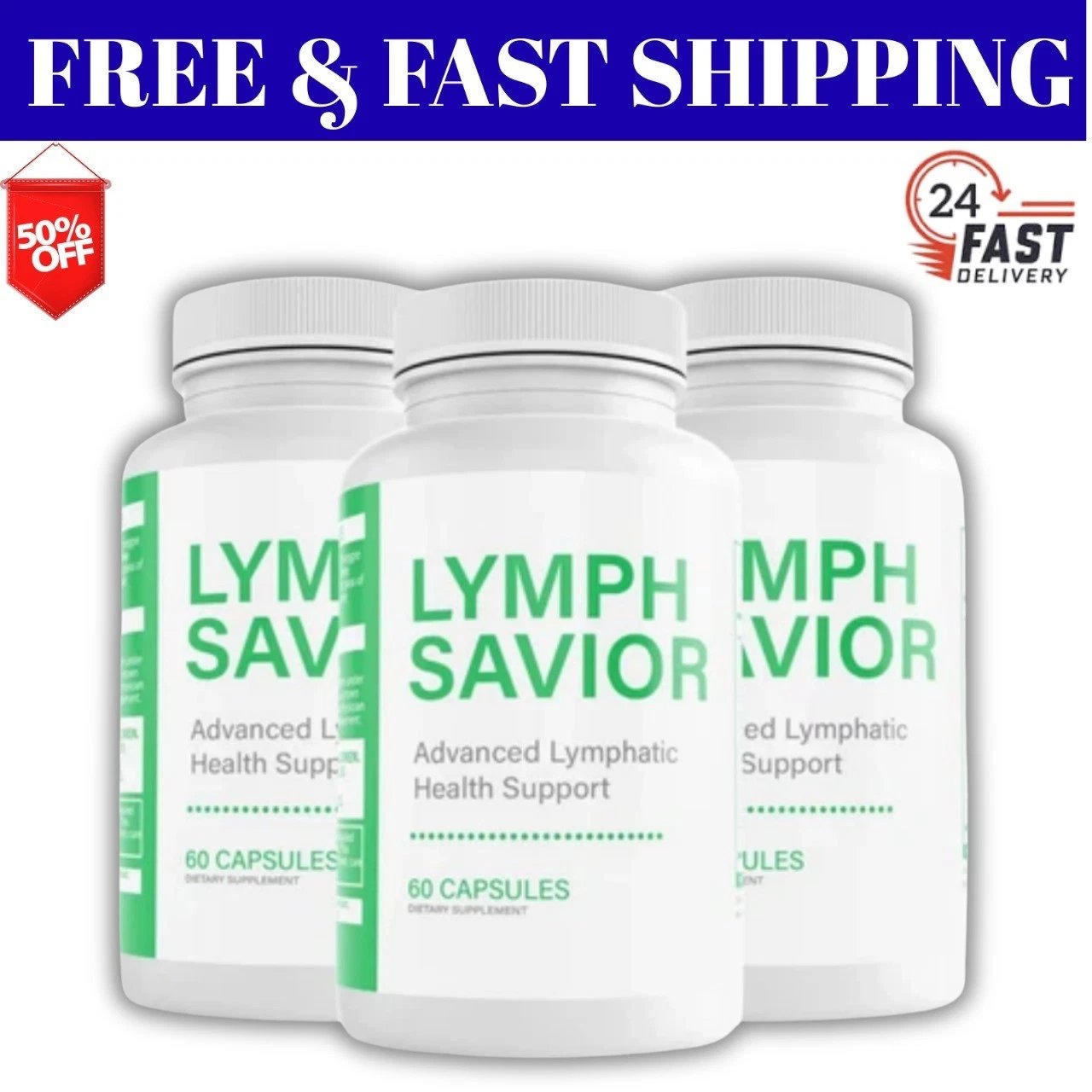 Lymph Savior Advanced Lymphatic Health Support Dietary Supplement 60ct ...