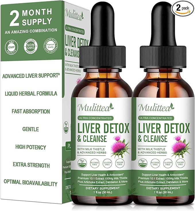 Liver Health Liquid Drops -Support Liver Cleanse Detox & Repair with ...
