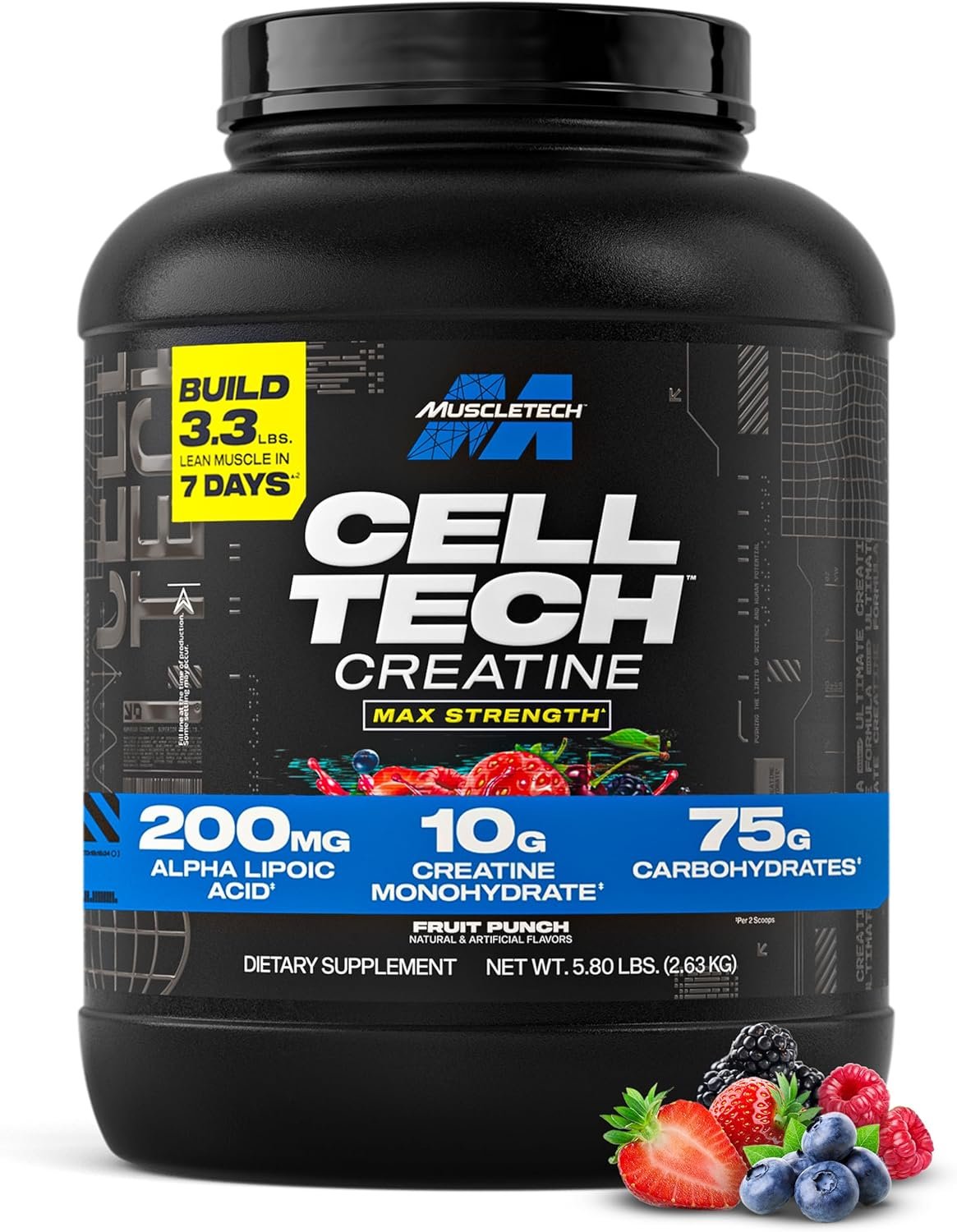 MuscleTech Creatine Monohydrate Powder - Cell-Tech Creatine Powder Post