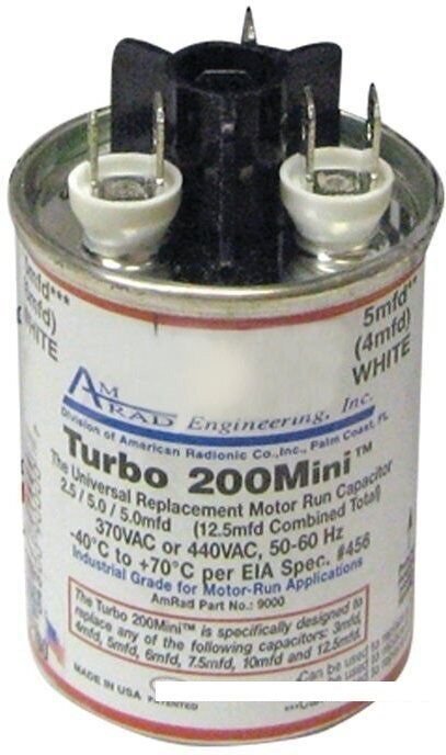 Turbo®200 Mini Universal Replacement Run Capacitor